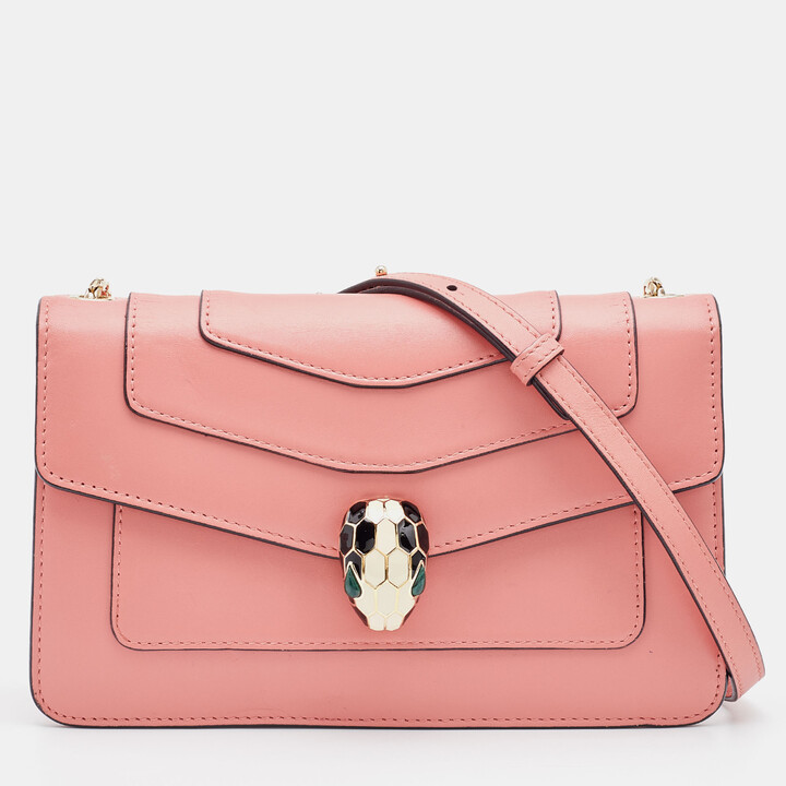 Bvlgari Peach Leather Serpenti Forever Crossbody Bag - ShopStyle