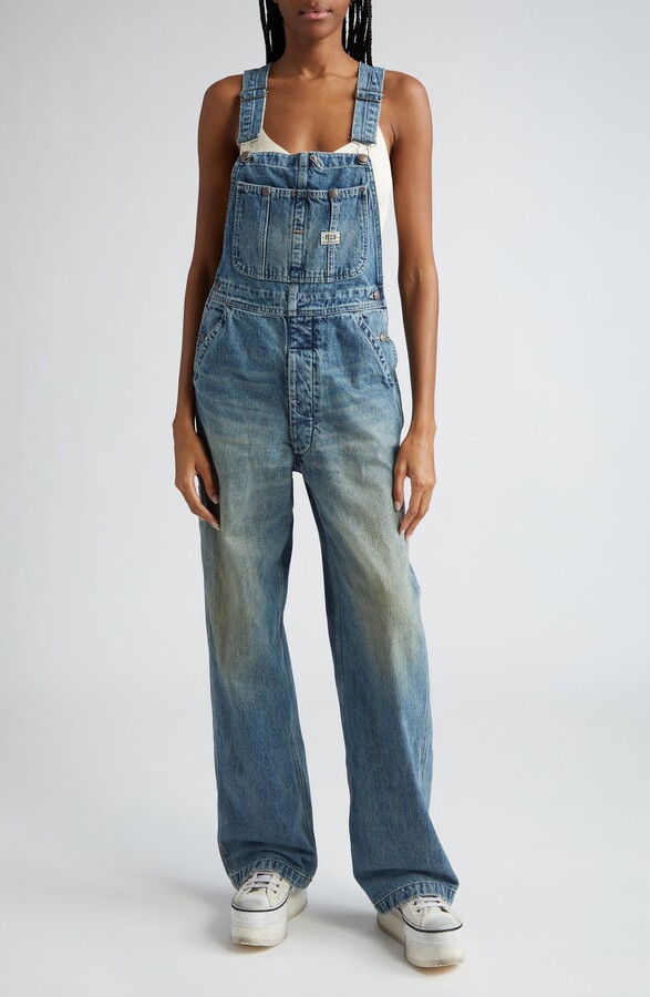 R 13 D'arcy Relaxed Wide Leg Overalls - ShopStyle