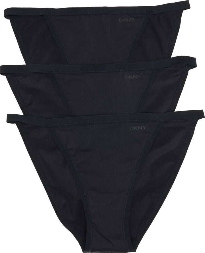 DKNY Active Comfort Assorted 3-Pack String Bikinis - ShopStyle Panties