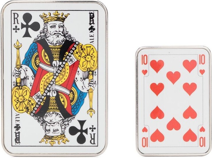 MM6 MAISON MARGIELA Playing Cards clip-on earrings - ShopStyle