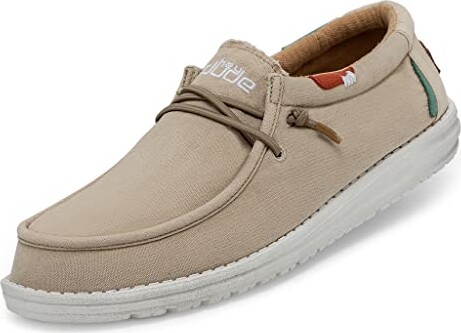 Hey Dude Men's Wally Washed Moc Toe Shoes - ShopStyle Slip-ons & Loafers