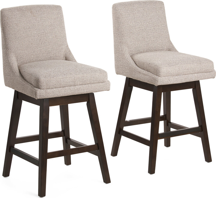 Office Star Set Of Two Chilton Counter Stools With Performance Fabric ...
