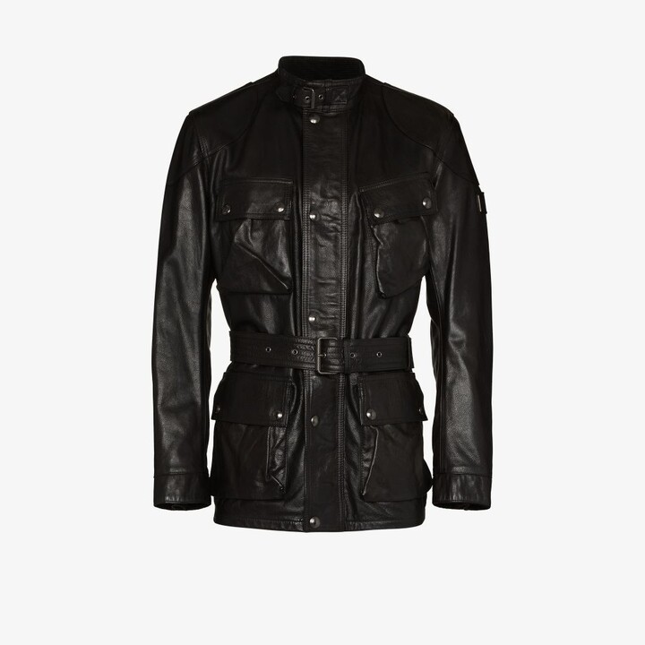 Belstaff Trialmaster Panther Leather Jacket - ShopStyle