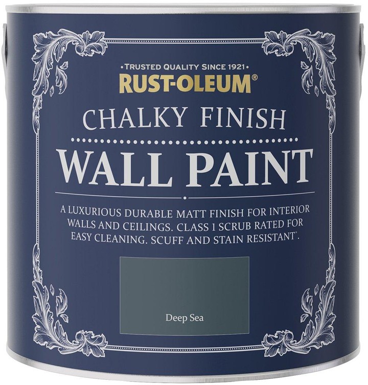 Rust-Oleum Chalky Finish 2.5-litre Wall Paint – Deep Sea - ShopStyle ...