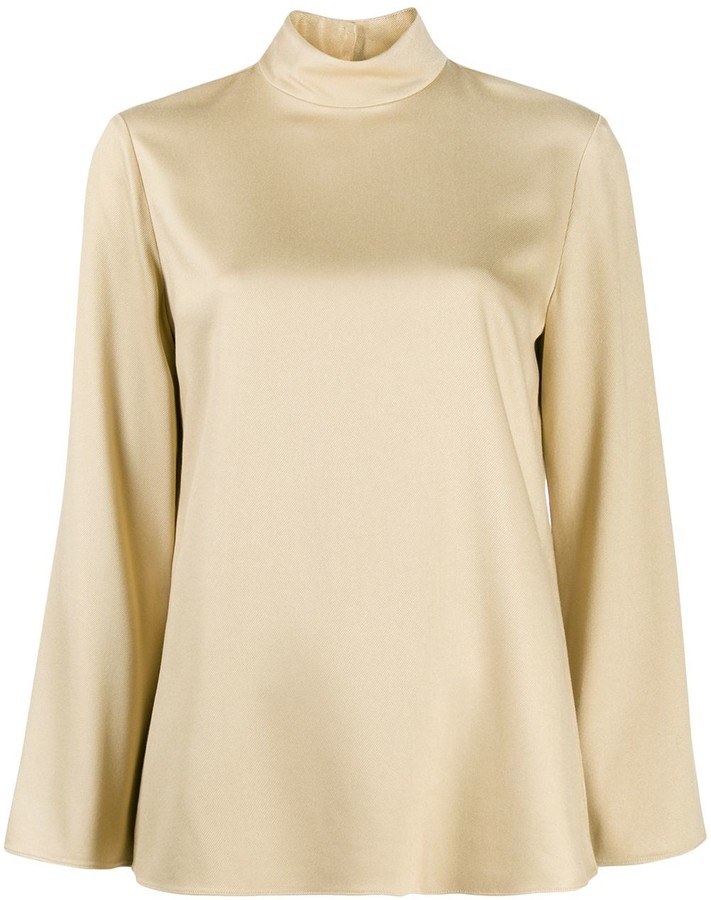 Theory High Standing Collar Top - ShopStyle