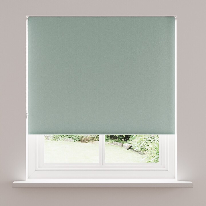 Dunelm Herringbone Duck Egg Blackout Roller Blind Duck Egg (Blue ...