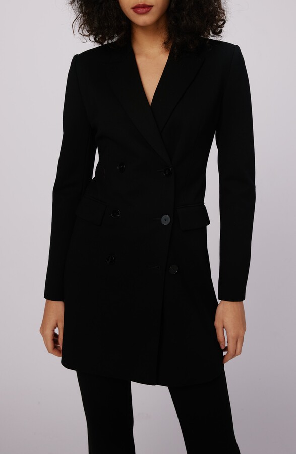 Diane von Furstenberg Virginia Double Breasted Long Jacket - ShopStyle ...