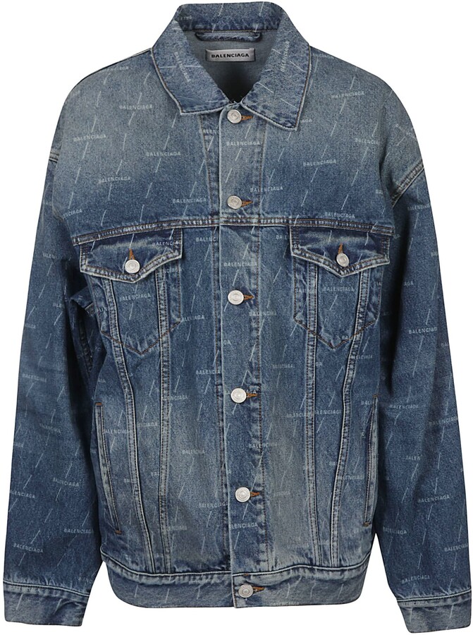 Balenciaga Large Fit Denim Jacket - ShopStyle