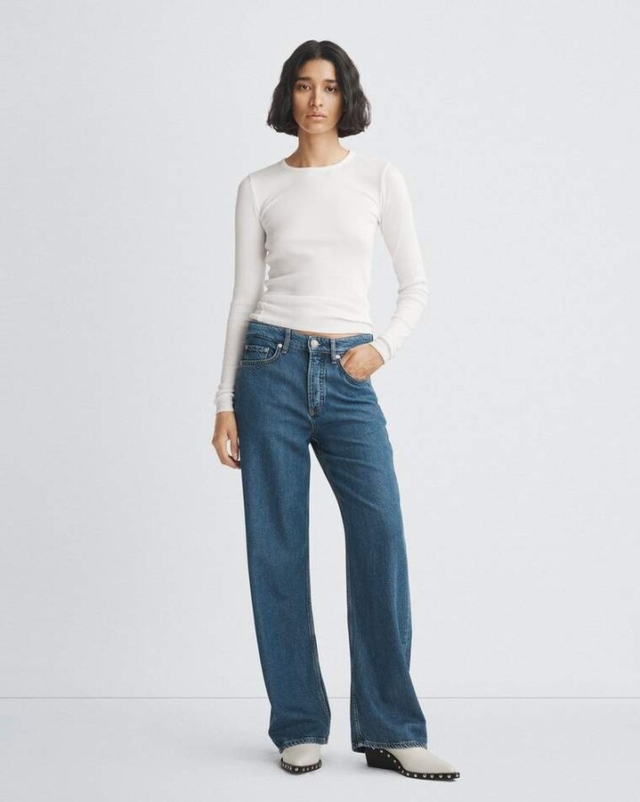 Rag & Bone Featherweight Logan Wide Leg - Lily - ShopStyle Flare Jeans