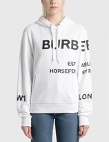 Burberry Horseferry Print Cotton Oversized Hoodie - ShopStyle