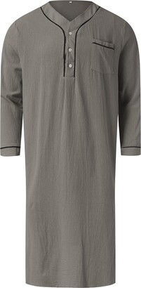 COOFANIN Mens Kaftan Big and Tall Sackcloth Prayer Robe Faith Robe ...