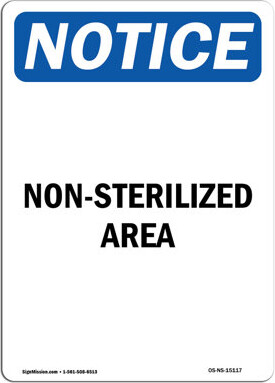 SignMission Non-Sterilized Area Sign - ShopStyle Laptop Carts & Stands