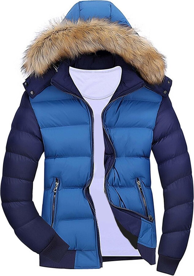 Generic Winter Jacket Men's Quilted Jacket Men's Winter Coat Men's Down ...