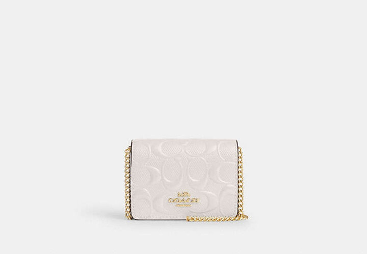 Coach Outlet Mini Wallet On A Chain In Signature Leather - ShopStyle