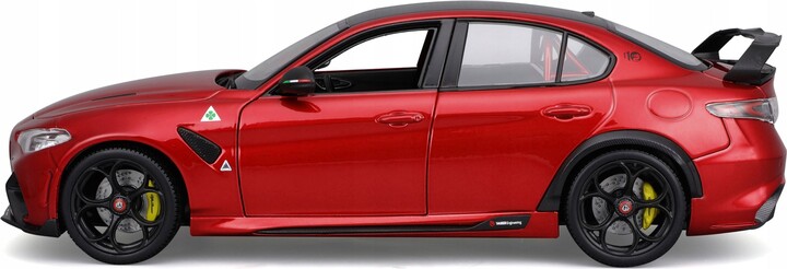 Alfa Romeo Giulia GTAm Red Metallic with Carbon Top 1/18 Diecast Model ...