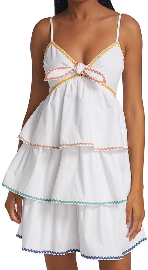 ENGLISH FACTORY Colorblock Wave Minidress - ShopStyle