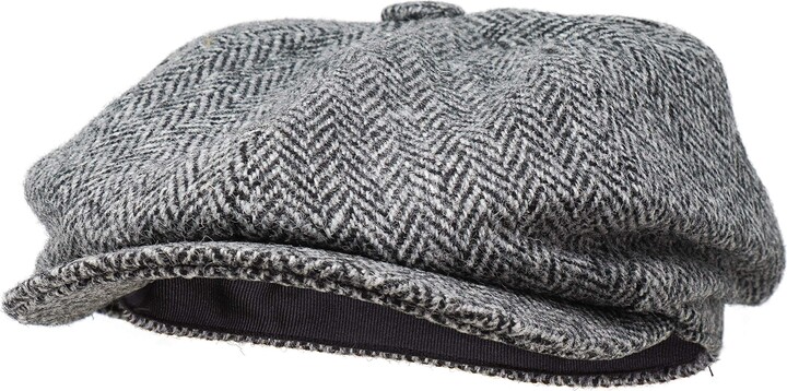 Borges & Scott Lomond Newsboy Cap - 100% Handwoven Wool - Harris Tweed ...