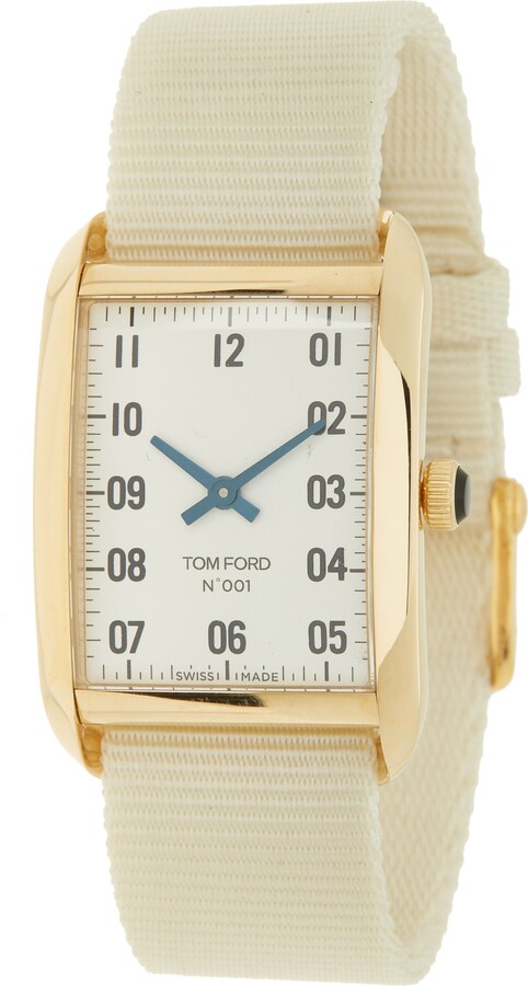 Tom Ford Fabric Strap Watch, 40mm x 27mm - ShopStyle
