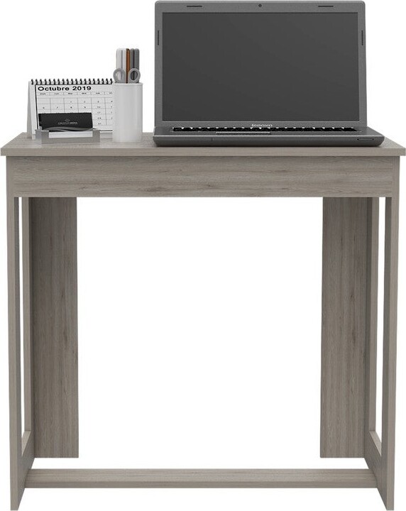 IGEMAN Light Grey Writing Desk, Office Desk Computer Workstation ...