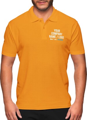 Purple Print House Personalised Work Polo Shirt Your Company Logo Image ...