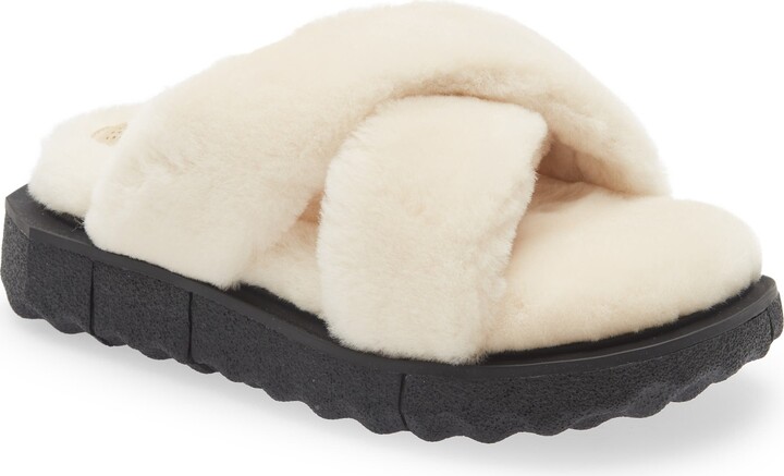Off-White Sponge Sole Faux Shearling Slide Sandal - ShopStyle