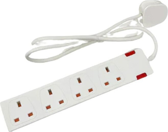 Living and Home 4 Device 5M Power Strip with Indicator Light ...