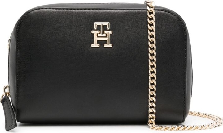 Tommy Hilfiger Feminine logo-plaque crossbody bag - ShopStyle