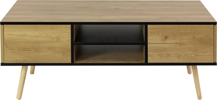 Simplie Fun Coffee Table, Computer Table, Solid Wooden Leg Support ...