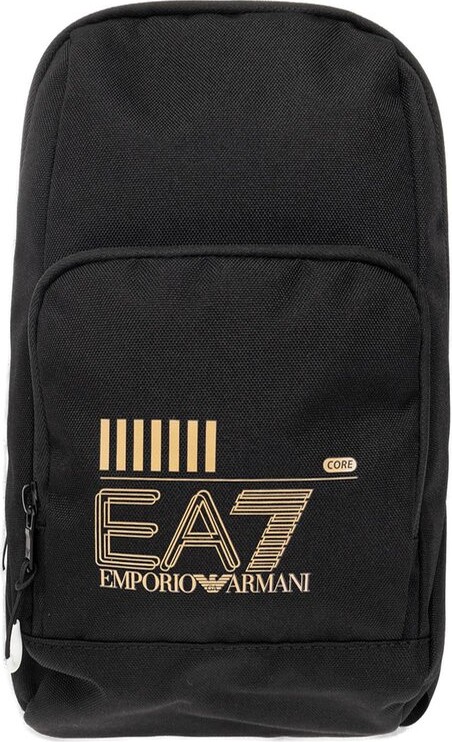 EA7 Emporio Armani Logo Printed Zipped Crossbody Bag - ShopStyle