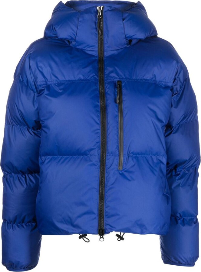 adidas by Stella McCartney logo-patch puffer jacket - ShopStyle