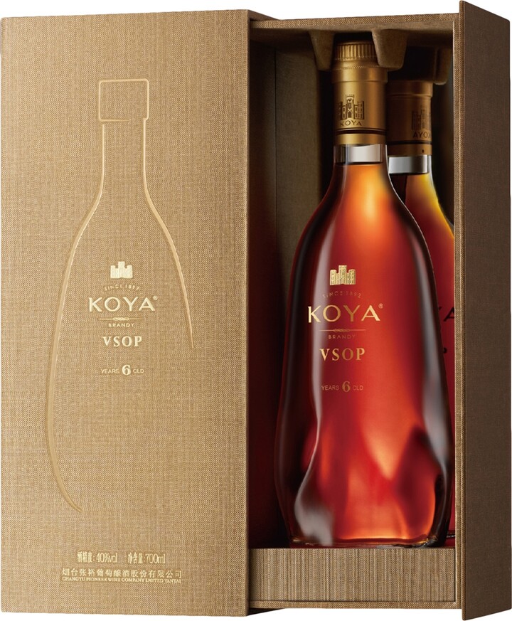 Château Changyu Koya Brandy Koya 6 Year Old V.S.O.P. Chinese Brandy ...