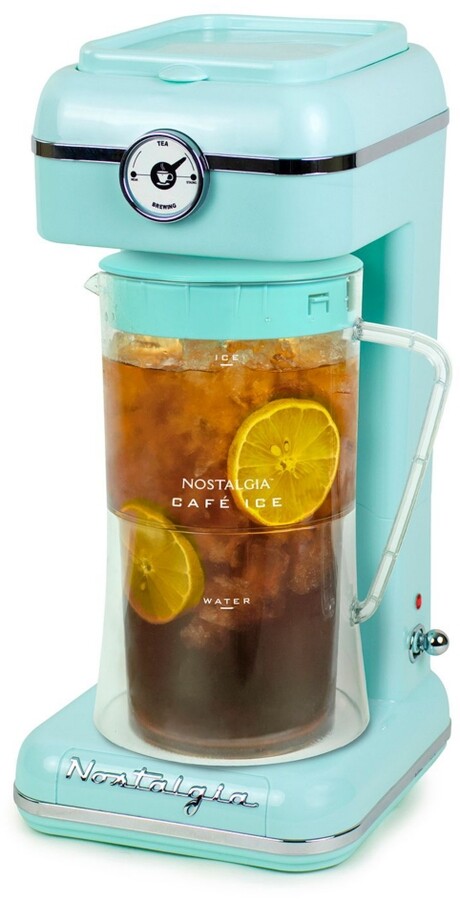 Nostalgia CLIT3PLSAQ Classic Retro Iced Tea Coffee Brewing System with ...