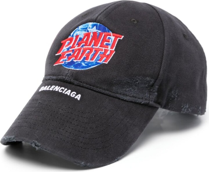 Balenciaga Planet Earth cap - ShopStyle Hats