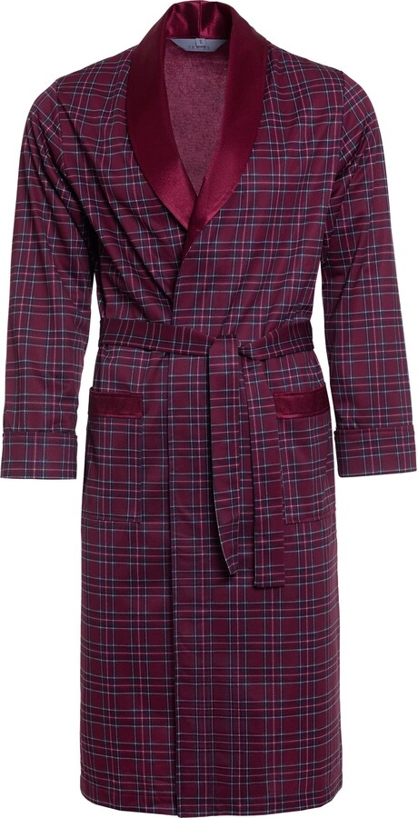 Revise RE-502 Elegant Men's Dressing Gown - Classic style – Burgundy ...