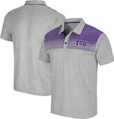 Colosseum Men's Gray Tcu Horned Frogs Needles Polo Shirt - ShopStyle