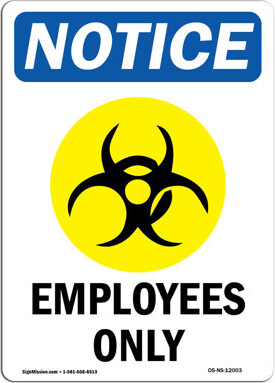 SignMission Employees Only Sign with Symbol - ShopStyle Desks