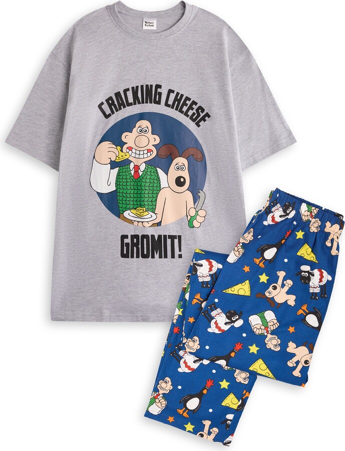 Wallace & Gromit Short Sleeve Long Leg Pyjama Set - ShopStyle