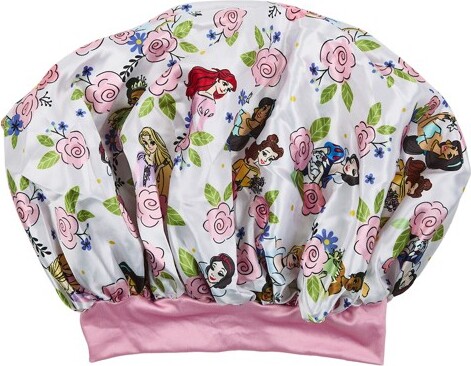 Disney Diney Prince Pink Roe Character Art White Satin Bonnet ...