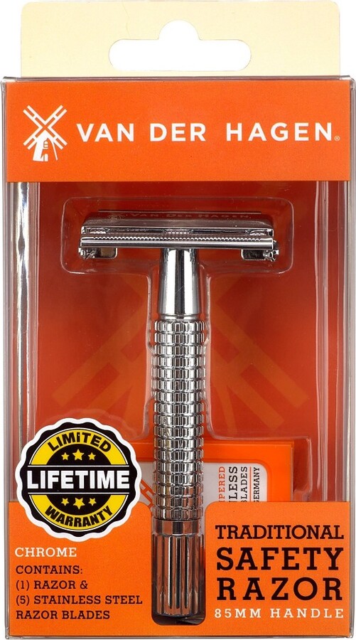 Van Der Hagen Traditional Safety Razor with 5 Blades - ShopStyle Hair ...