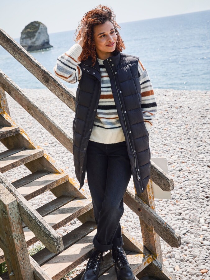 Fat Face FatFace Sienna Longline Gilet - ShopStyle Jackets