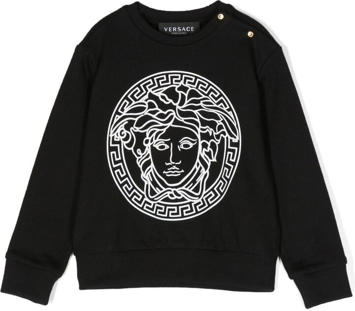Versace Children Medusa Head-print crew neck sweatshirt - ShopStyle