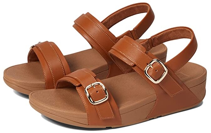 Fitflop Lulu Adjustable Leather Back-strap Sandals Flash Sales | emergencydentistry.com