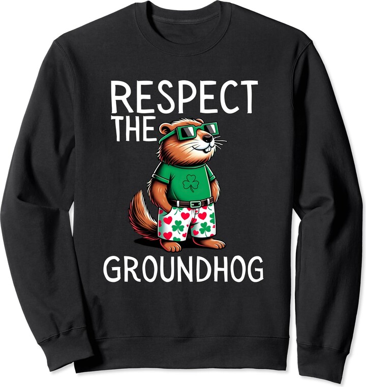 Groundhog Valentines Day St. Patrick's Day Graphic Funny Respect The ...
