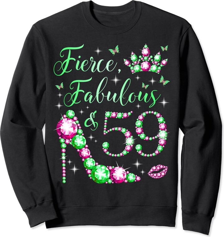Fierce Fabulous Royal Birthday Pink & Green Fierce Fabulous & 59 Years ...