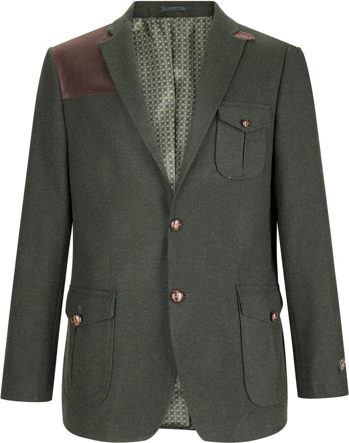 TruClothing Mens Wool Tweed Shooting Jacket Hunting Blazer Smart Casual ...