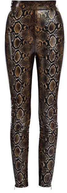 Versace Python-Print Leggings - ShopStyle