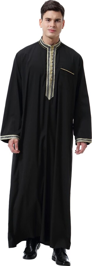 SDFRK® Muslim Clothing for Men Arabian Dress for Kaftan Masculine Abaya ...