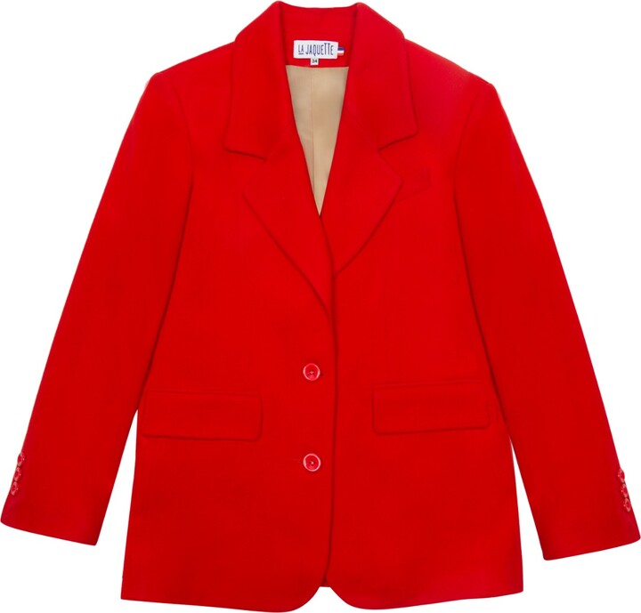 Maison La Jaquette - Oversized Jacket Mathilde Red Amour - ShopStyle