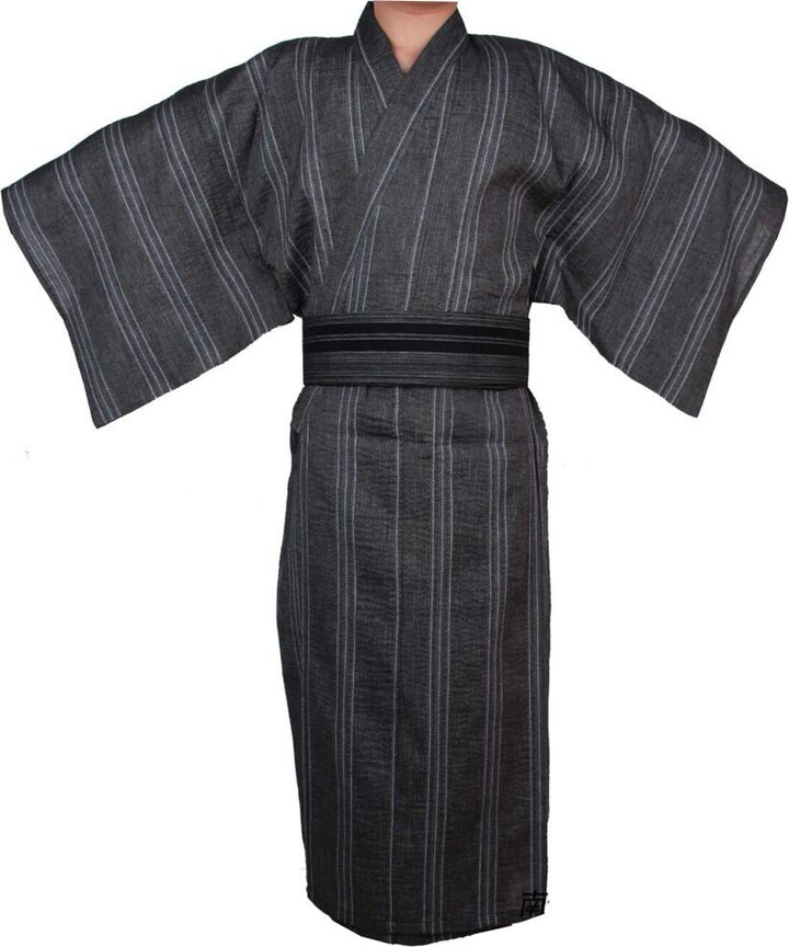 thefancypumpkin Fancy Pumpkin Jinbei Men's Japanese Yukata Japanese Kimono Home Robe Pajamas ...