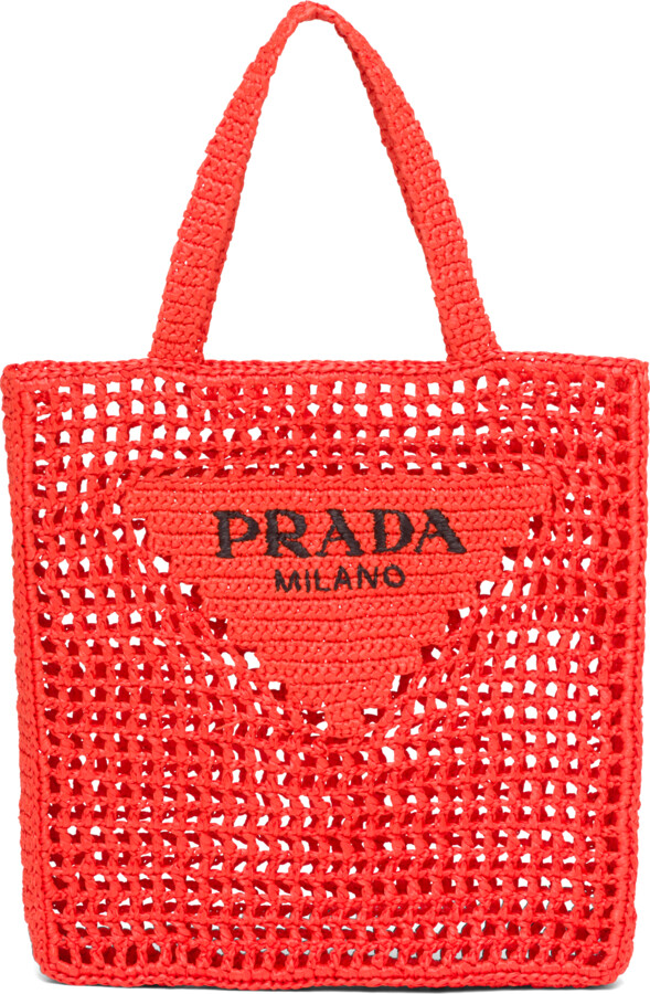 Prada Raffia Tote Bag - ShopStyle